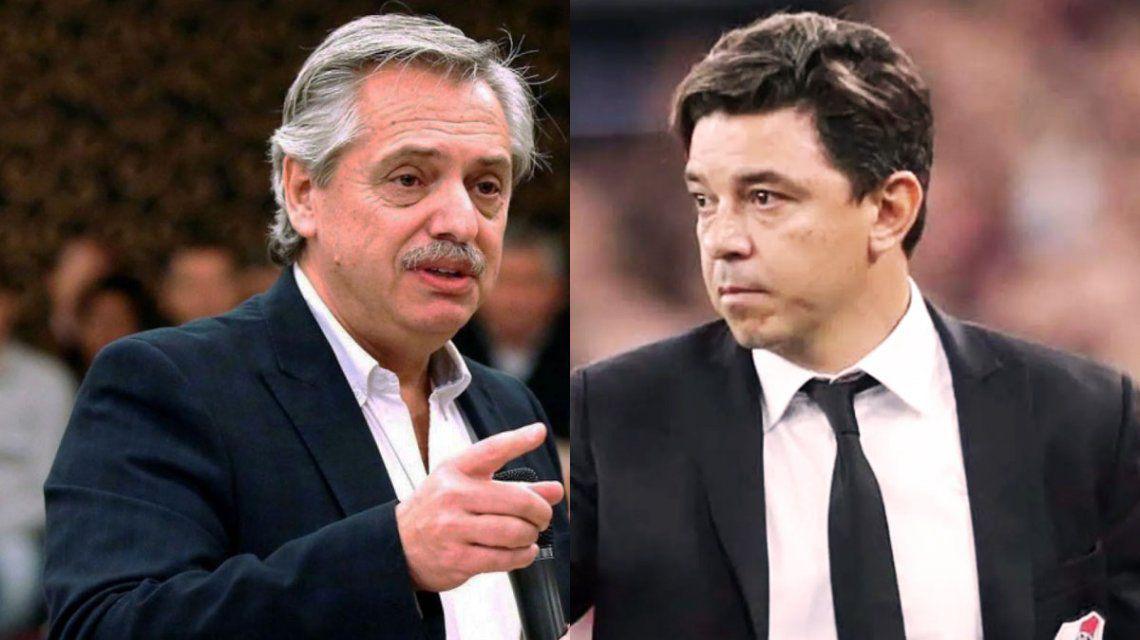 Alberto habló con Gallardo sobre el posible regreso del fútbol